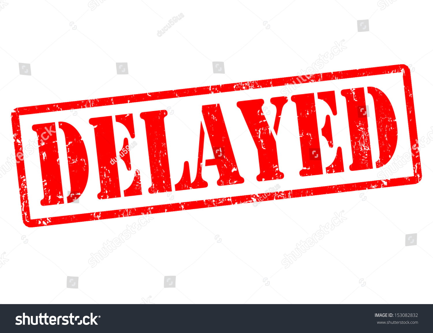 Delayed Red Grunge Rubber Stamp Vector Stock Vector (Royalty Free ...