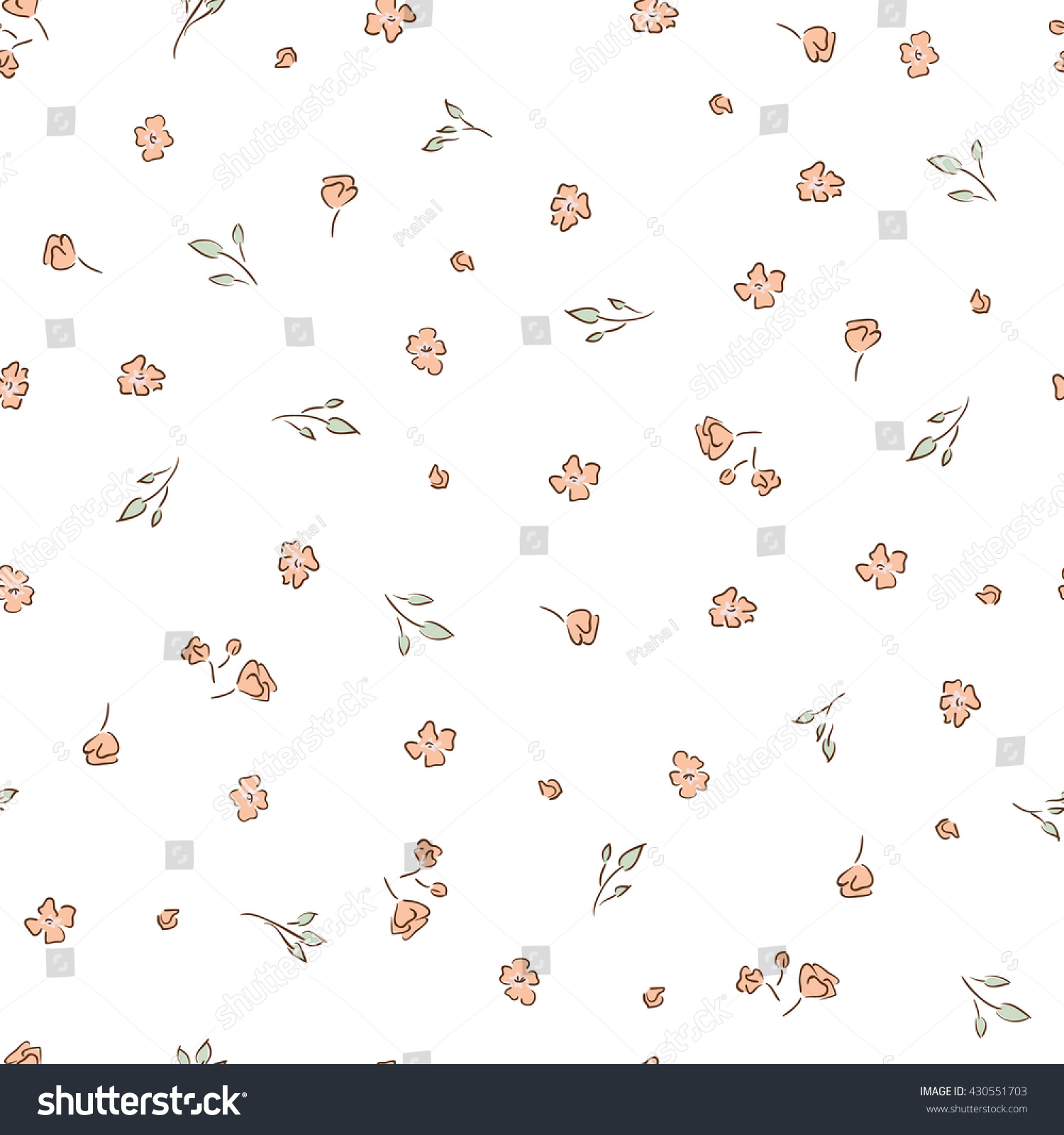 Delicate Background Small Floral Stock Vector (Royalty Free) 430551703
