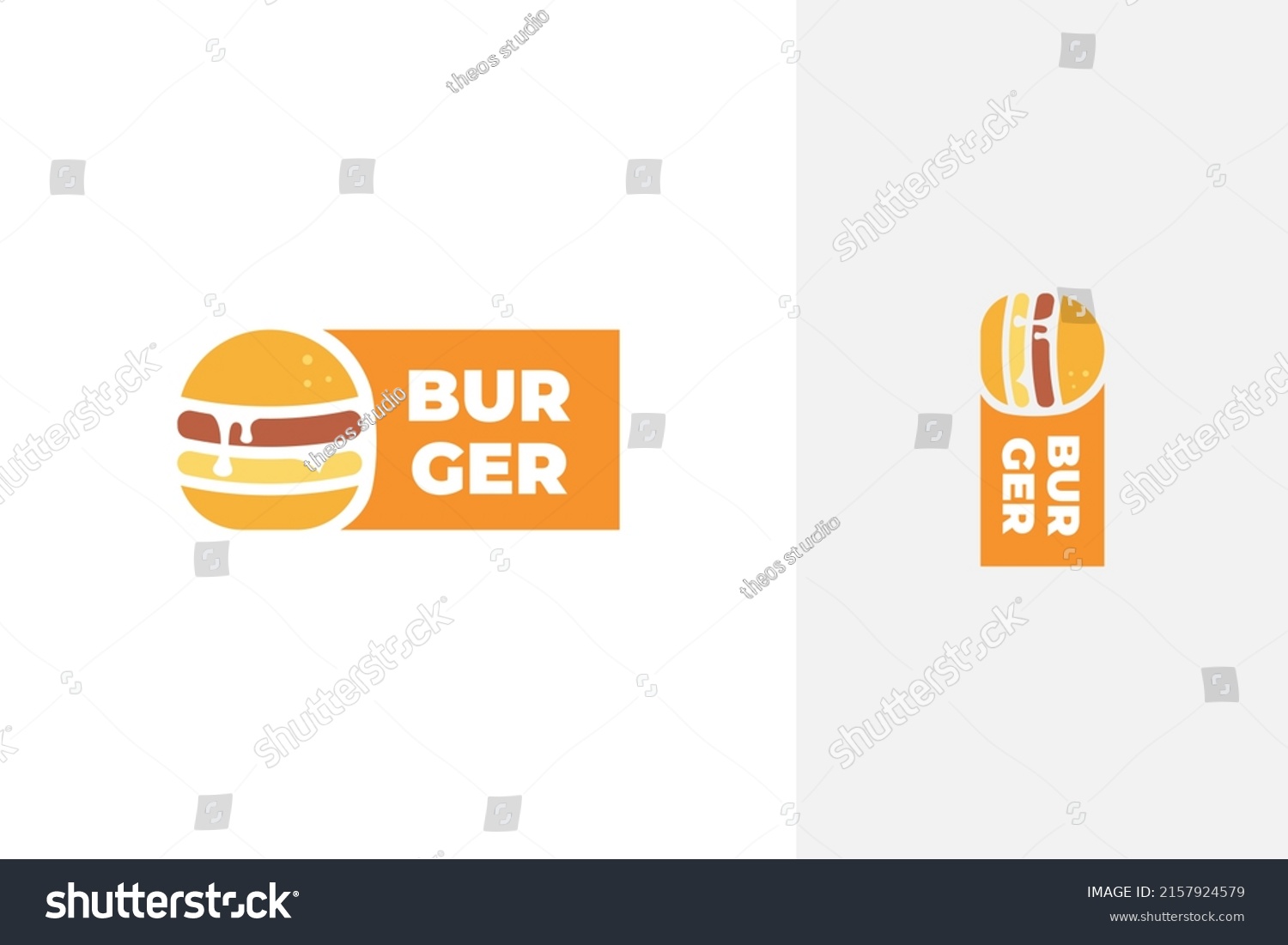 Delicious Burger Logo Design Vector Stock Vector (Royalty Free ...