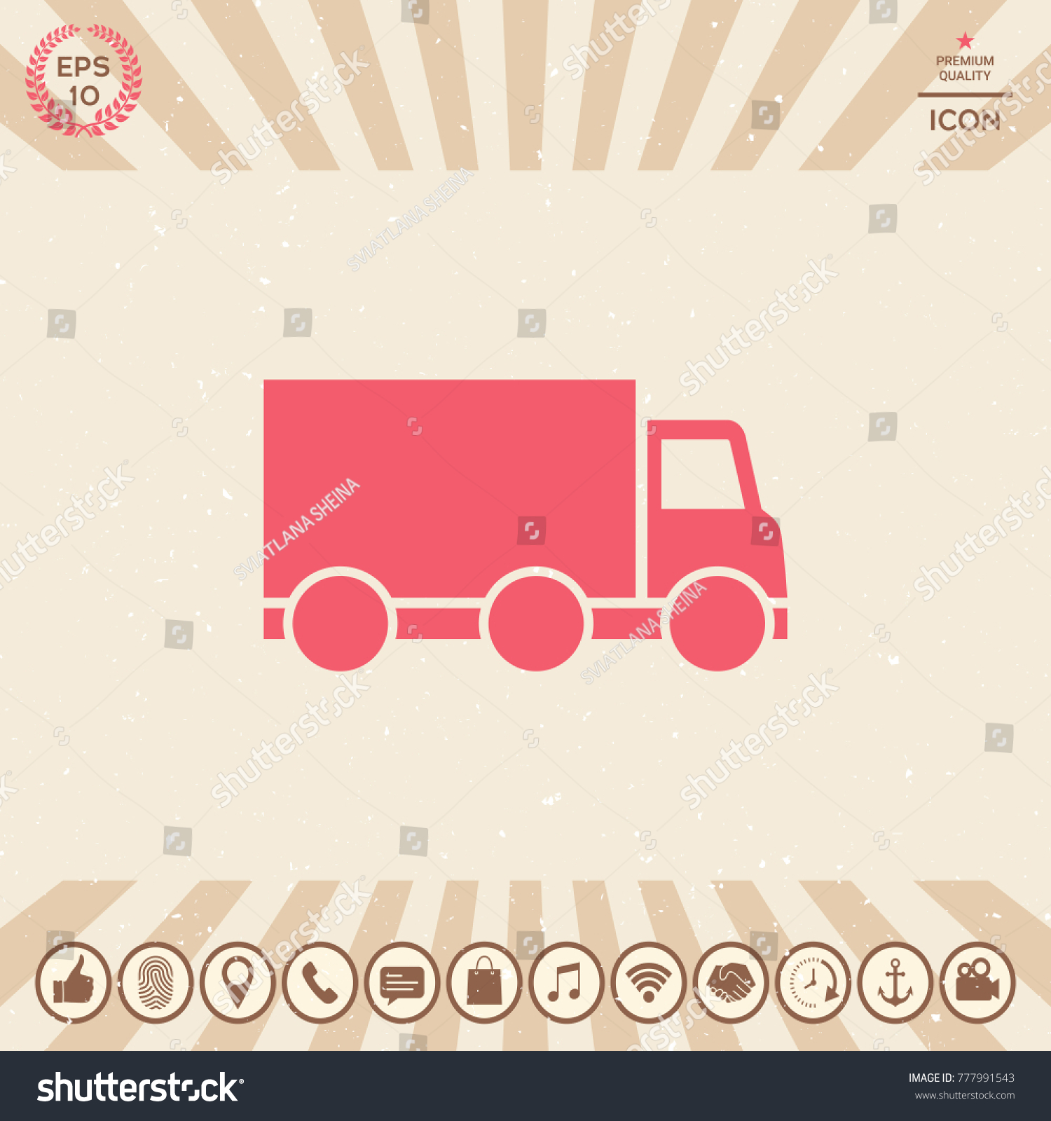 Delivery Car Icon Stock Vector (Royalty Free) 777991543 | Shutterstock