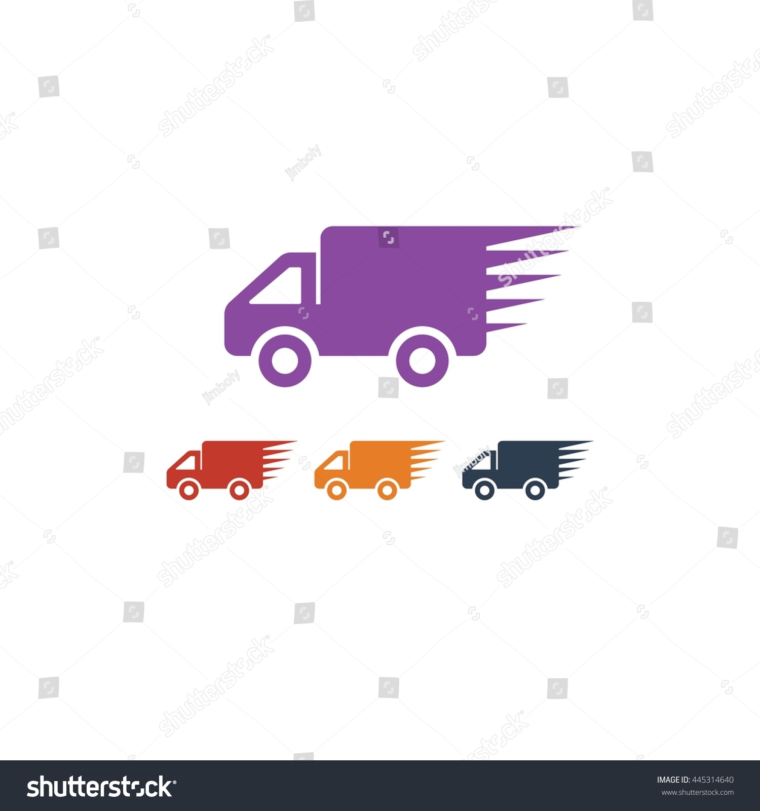 Delivery Courier Moving Service Logo Vector: เวกเตอร์สต็อก (ปลอดค่า ...