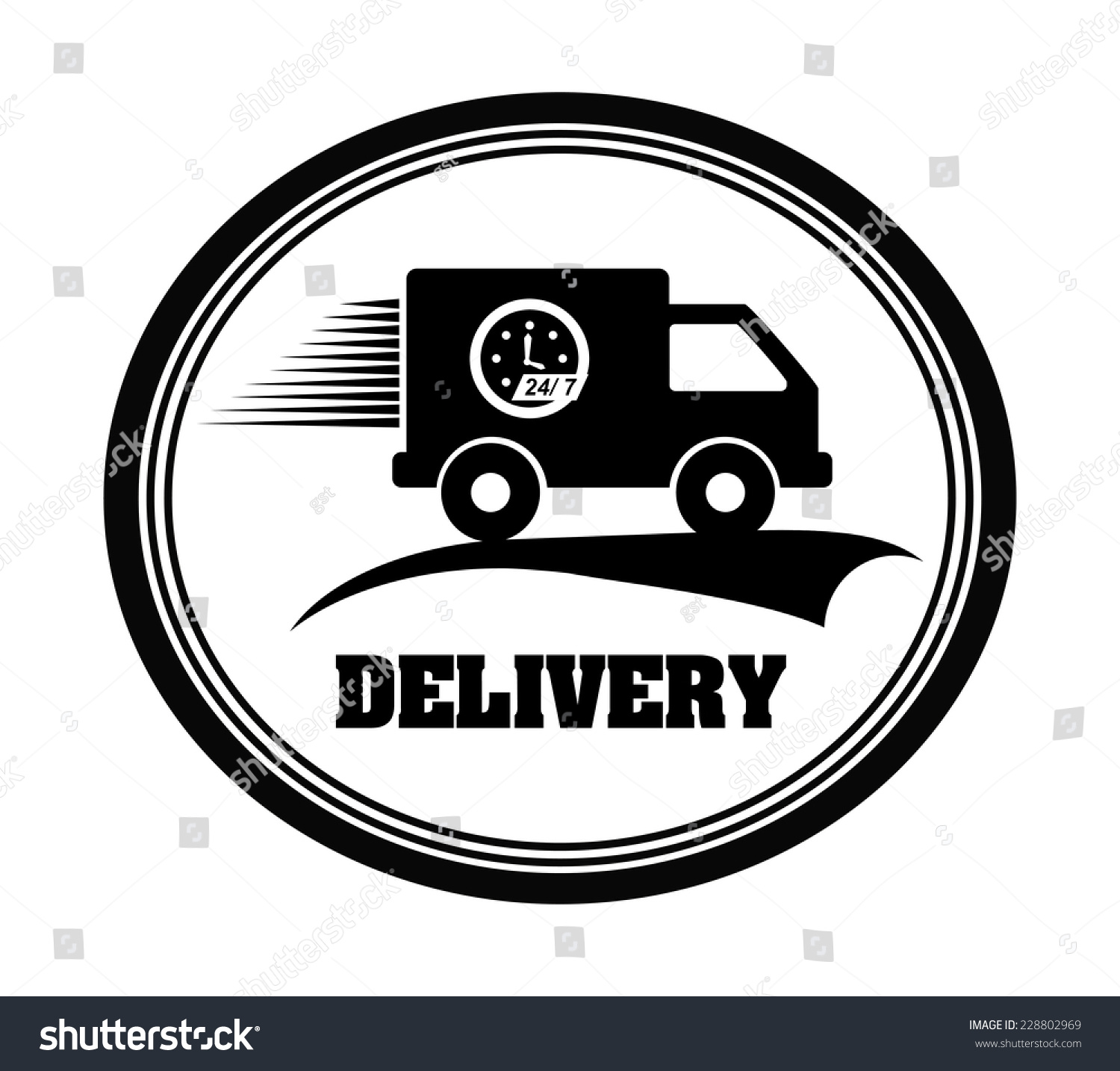 Delivery Graphic Design Vector Illustration Stock Vector (Royalty Free ...