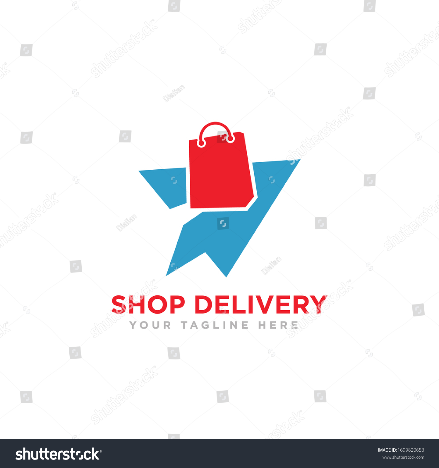 Delivery Logo Design Vector Illustration Stock Vector (Royalty Free ...