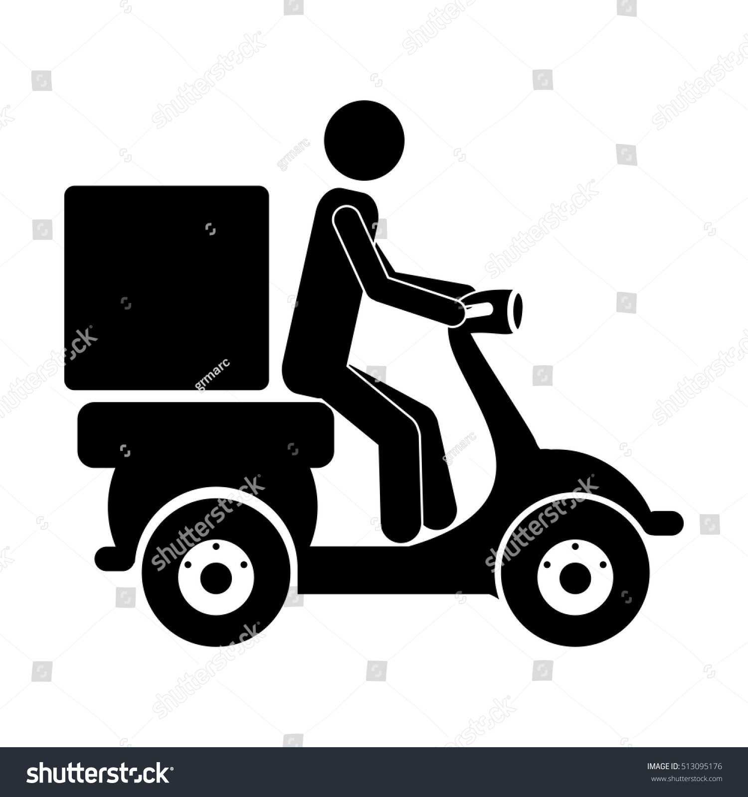 Delivery Man Icon Stock Vector (Royalty Free) 513095176 | Shutterstock