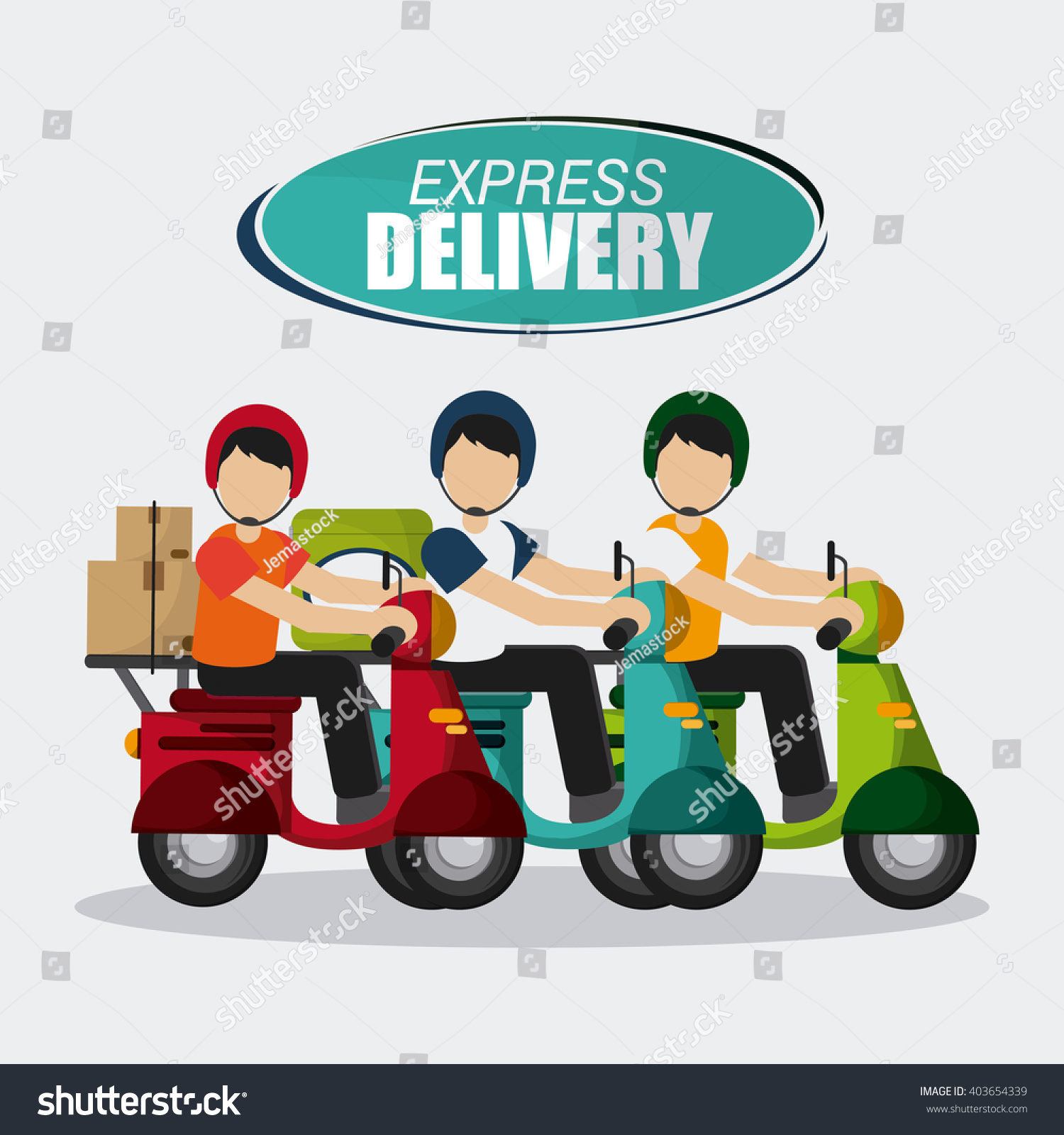 Delivery Motorcycle Design Vector Illustration Stock Vector (Royalty ...
