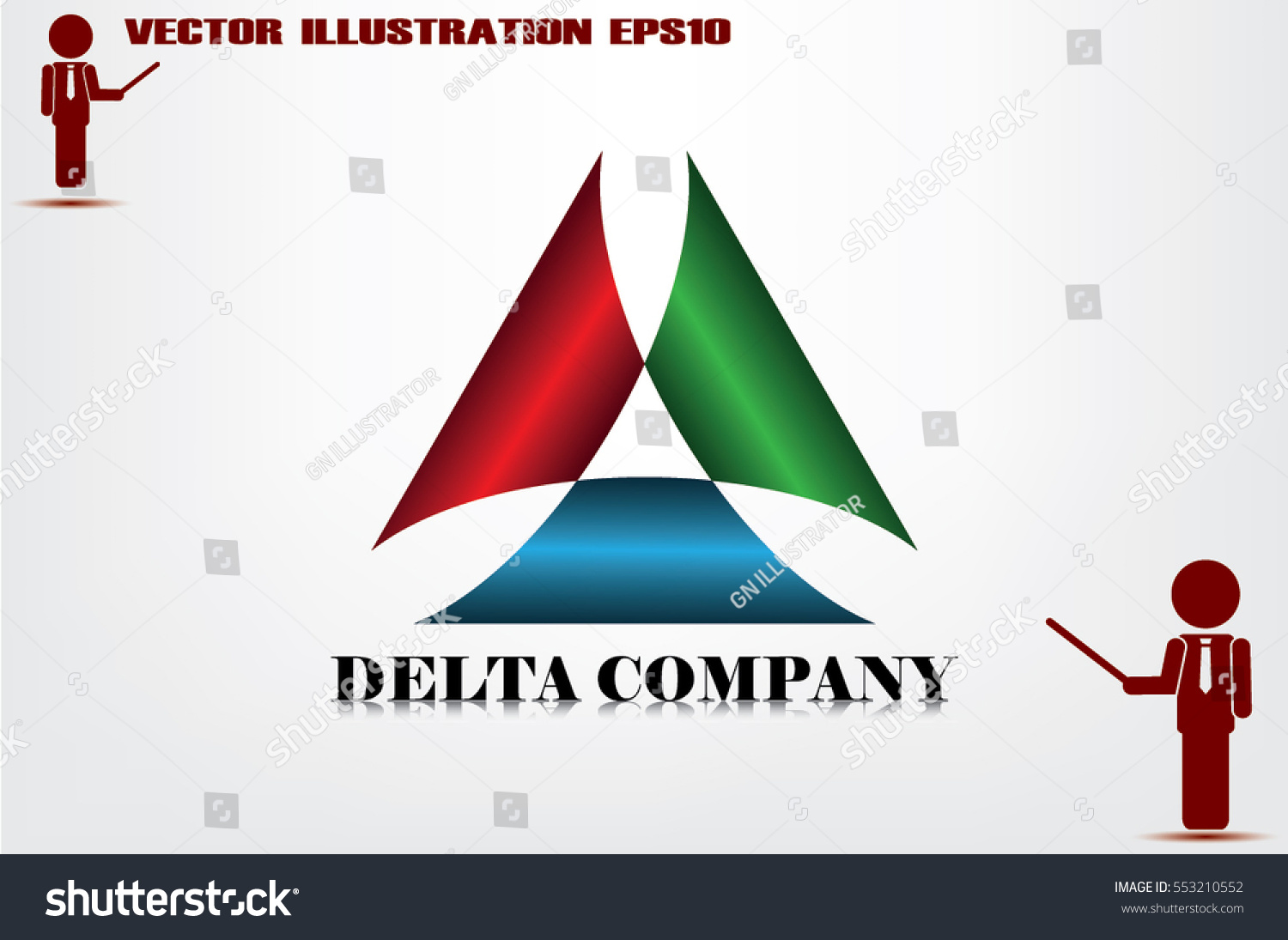 Delta Logo Icon: vector de stock (libre de regalías) 553210552 ...