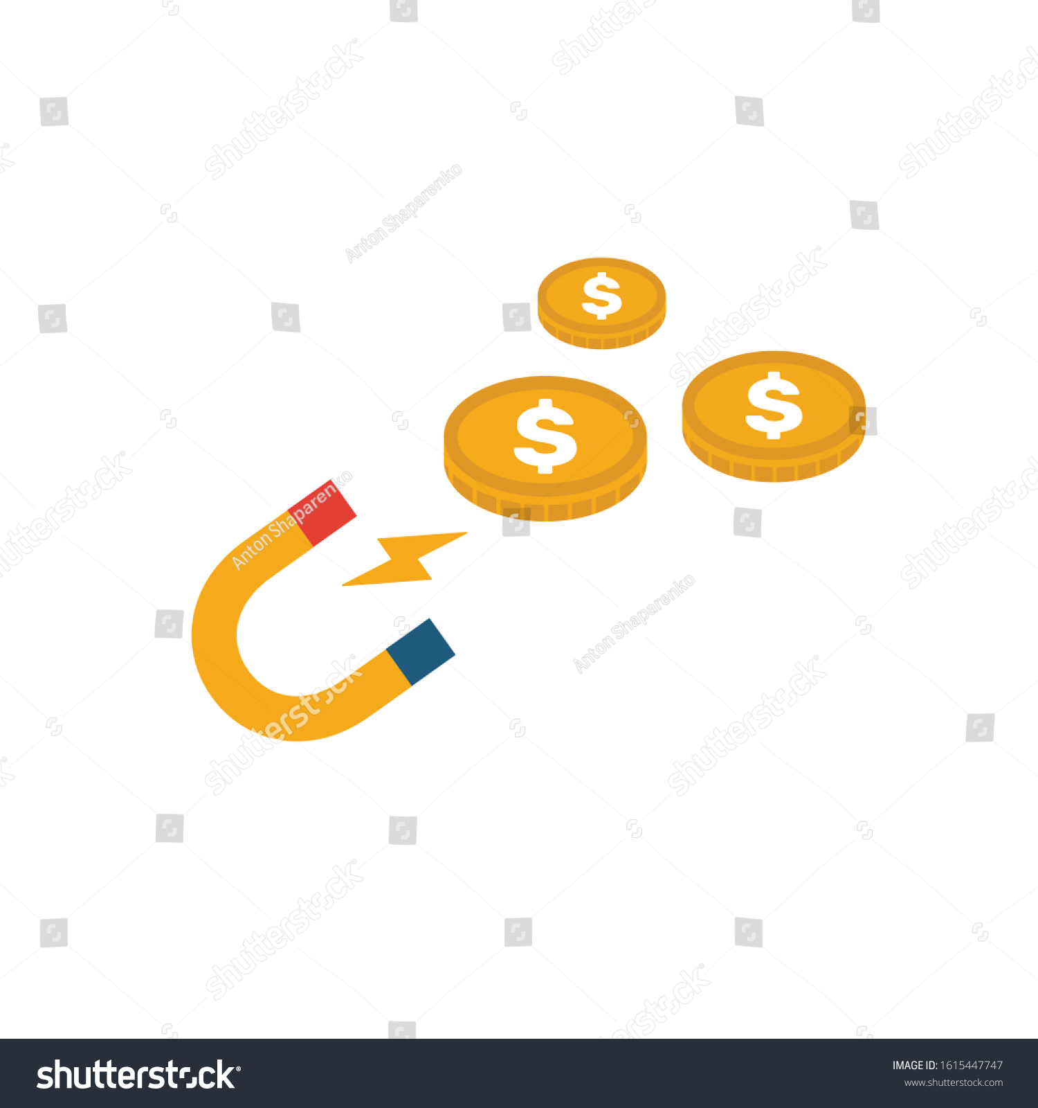 Demand Generation Icon Simple Flat Element Stock Vector (Royalty Free ...
