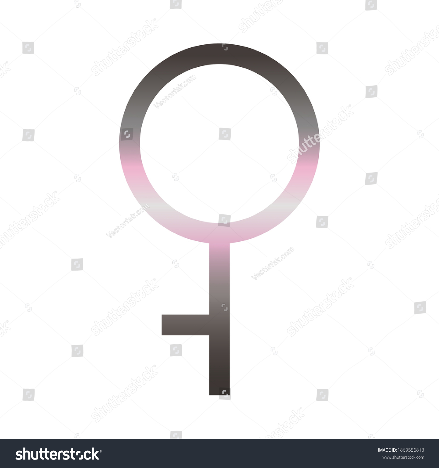 Demigirl Gender Symbol Sexual Orientation Degradient Stock Vector ... Demigirl Gender Symbol Sexual Orientation Degradient Stock Vector ...