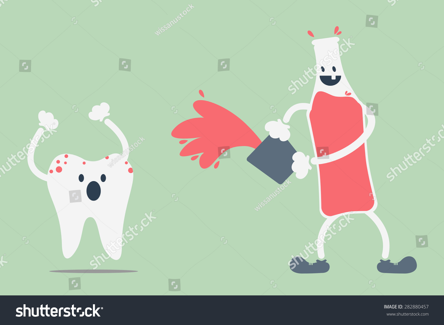 Dental Cartoon Vector Teeth Problem Soft 库存矢量图（免版税）282880457 | Shutterstock