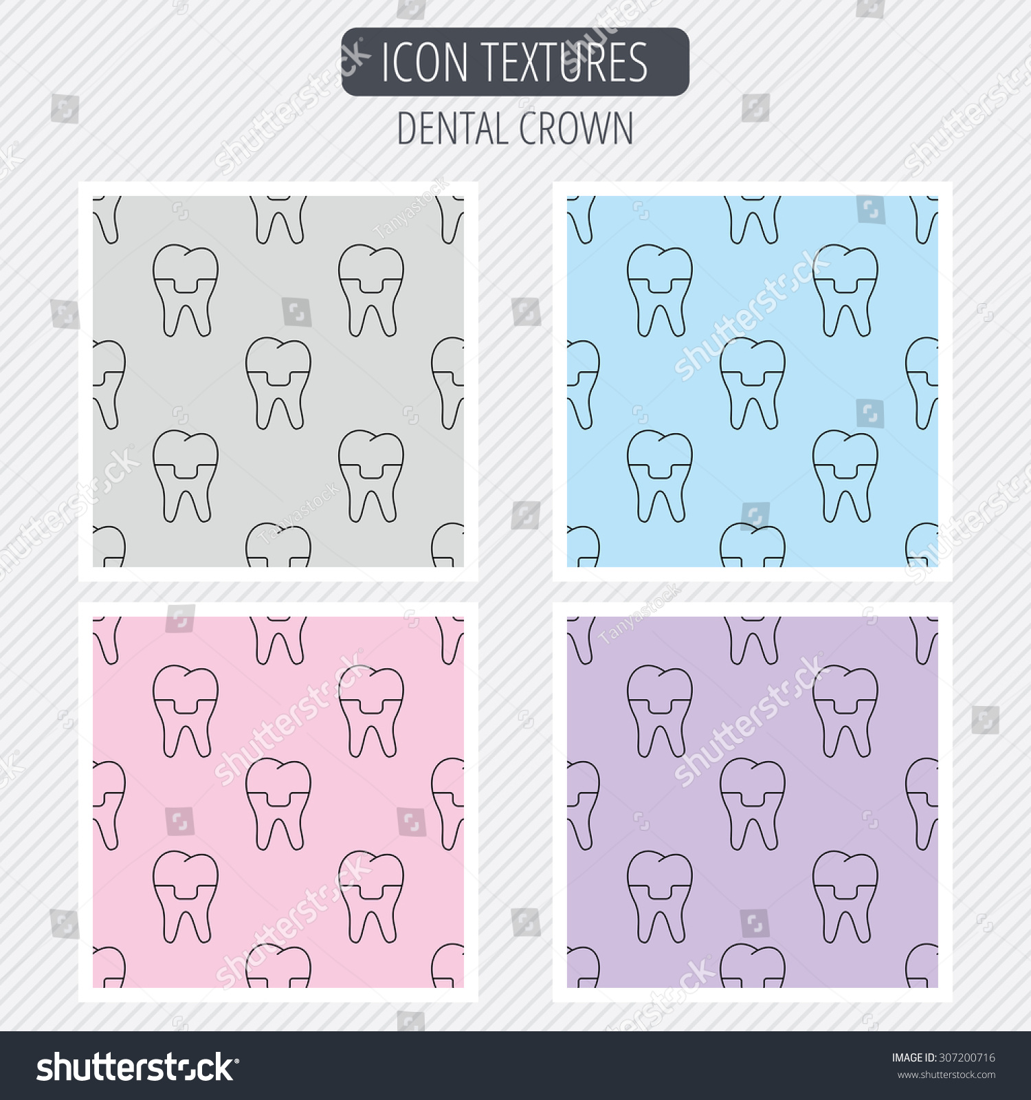 Dental Crown Icon Tooth Prosthesis Sign Stock Vector (Royalty Free ...
