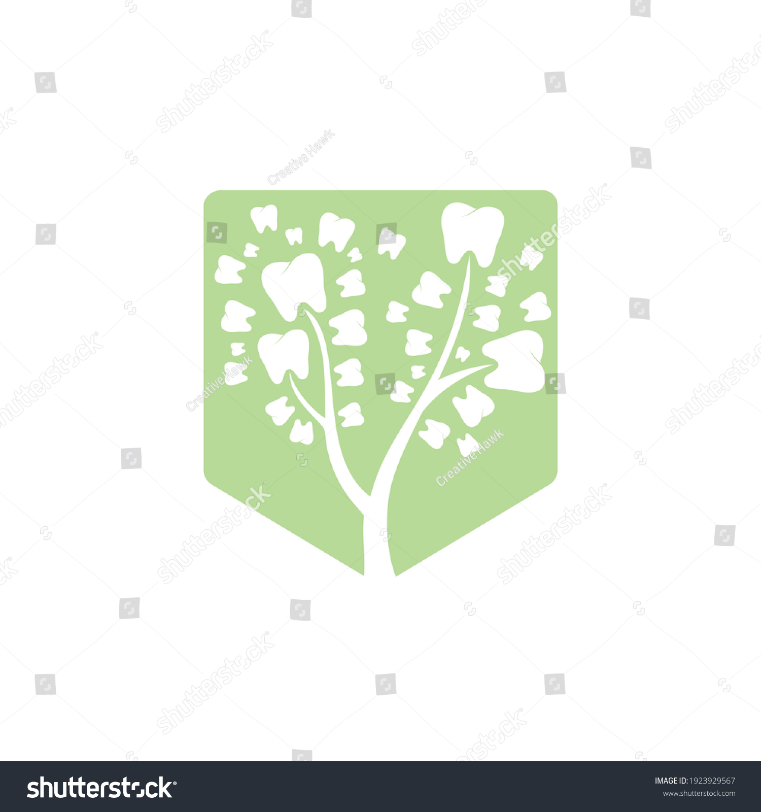 Dental Tree Vector Logo Design Template Stock Vector (Royalty Free ...