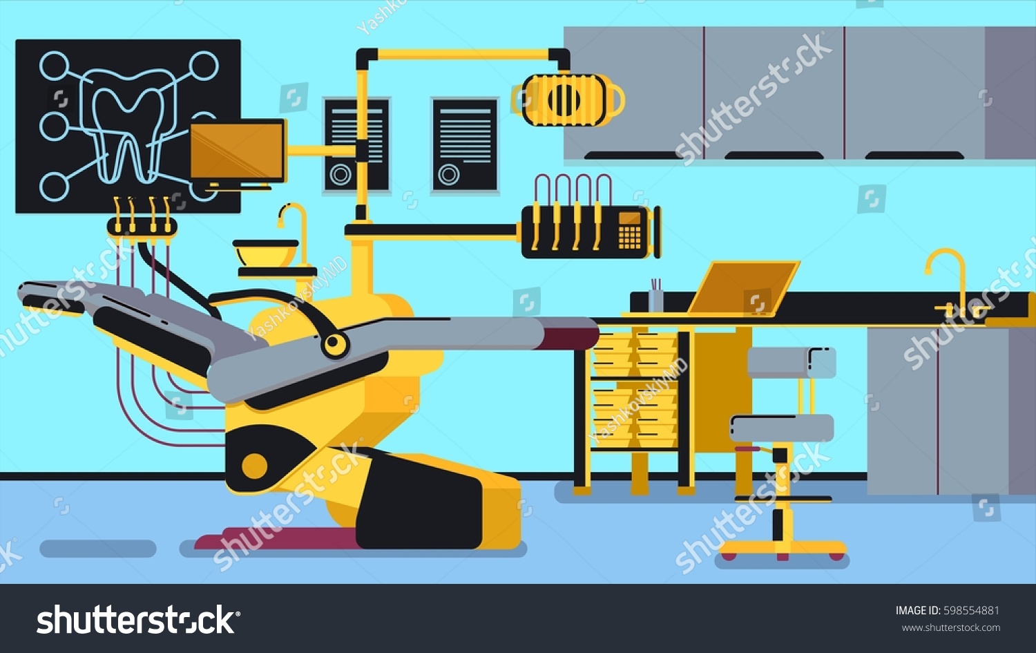 Dentist Office Illustrations Stock Vector (Royalty Free) 598554881 ...