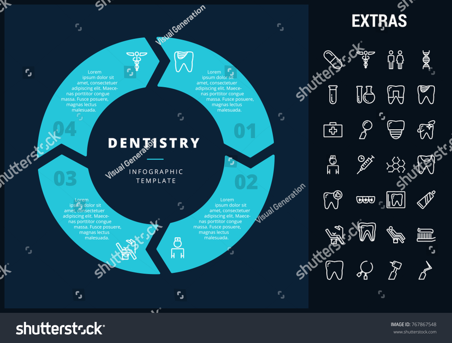 Dentistry Infographic Template Elements Icons Infograph Stock Vector ...