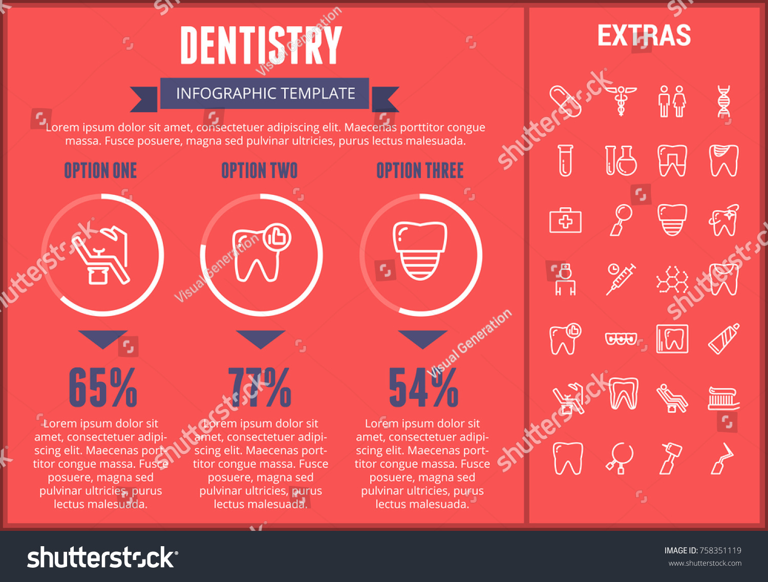 Dentistry Infographic Template Elements Icons Infograph Stock Vector ...