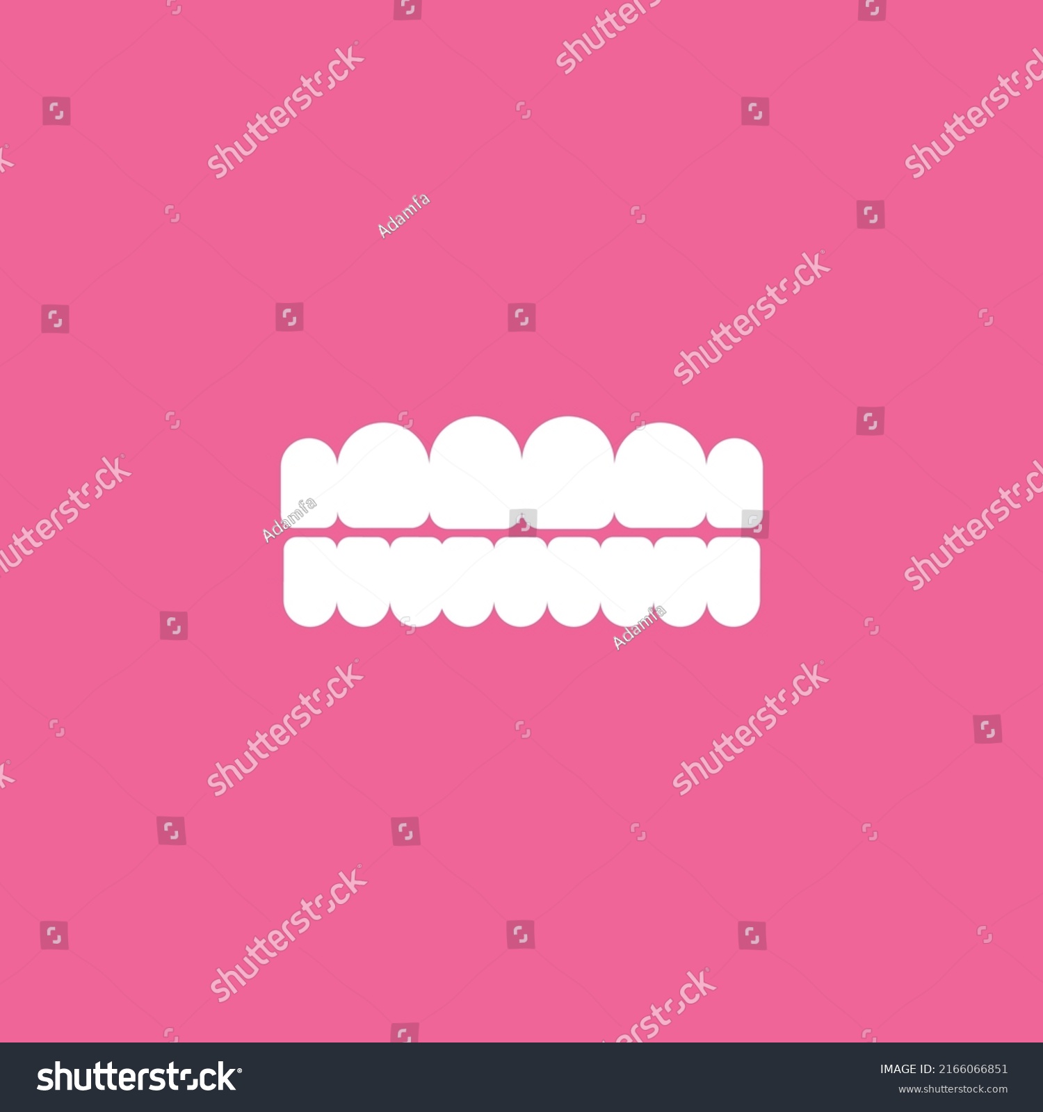 Denture Icon Logo Free Vector Design Stock Vector (Royalty Free ...
