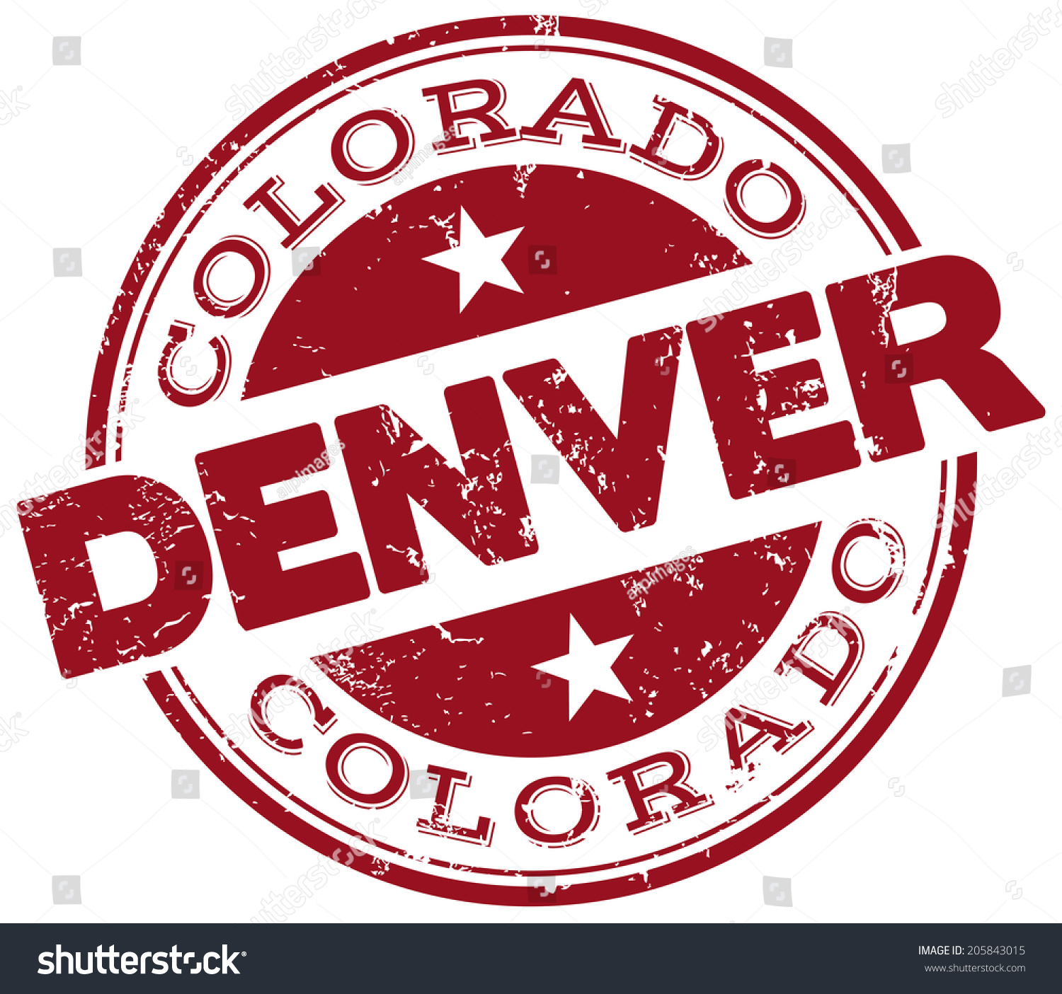 Denver Stamp Stock Vector (Royalty Free) 205843015