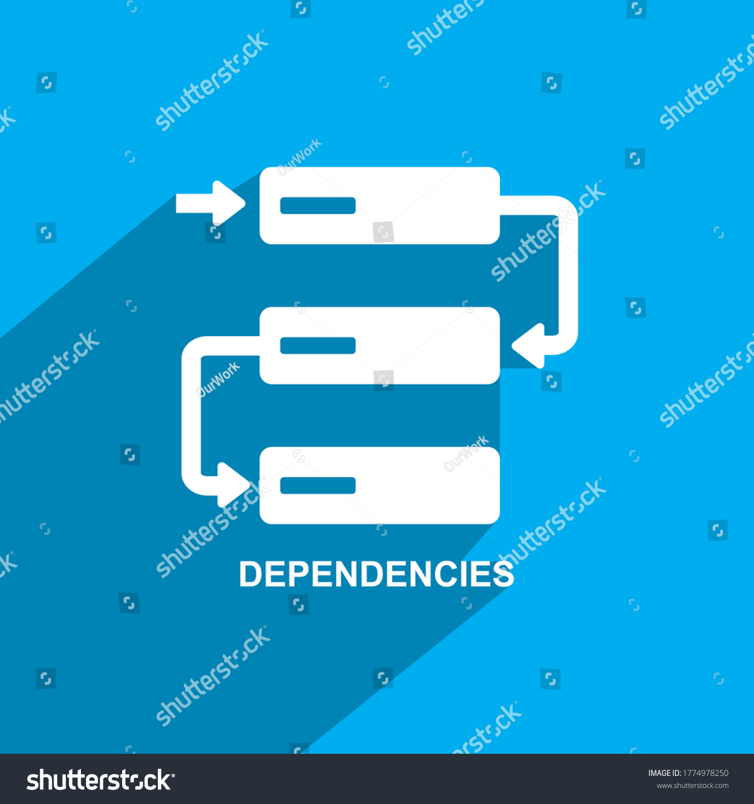 Dependency Icon Business Icon Vector Stock Vector (Royalty Free ...