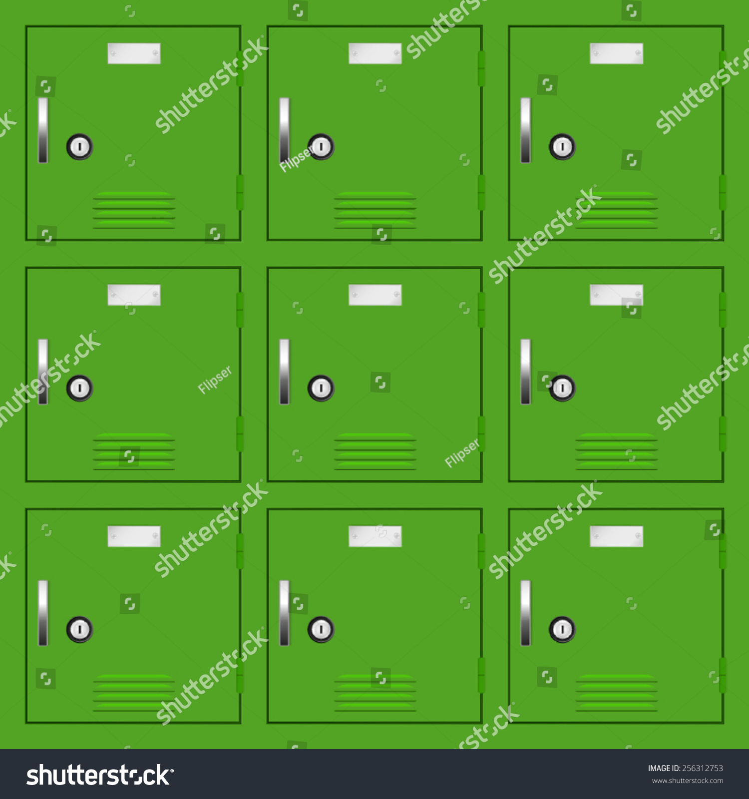 Deposit Locker Vector Drawing Isolated: vector de stock (libre de ...