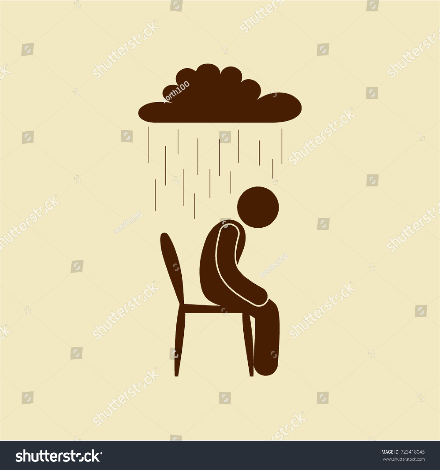 Depression Icon Pictogram Isolated Man Sitting: เวกเตอร์สต็อก (ปลอดค่า ... Depression Icon Pictogram Isolated Man Sitting: เวกเตอร์สต็อก (ปลอดค่า ...