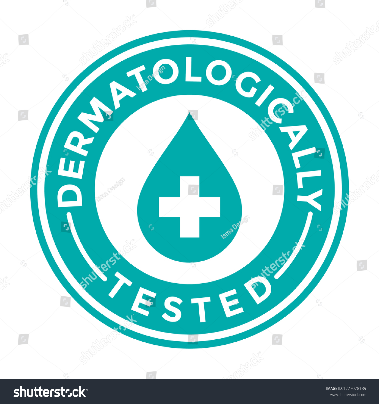 Dermatologically Vector Badge Template Suitable Product Stock Vector ...
