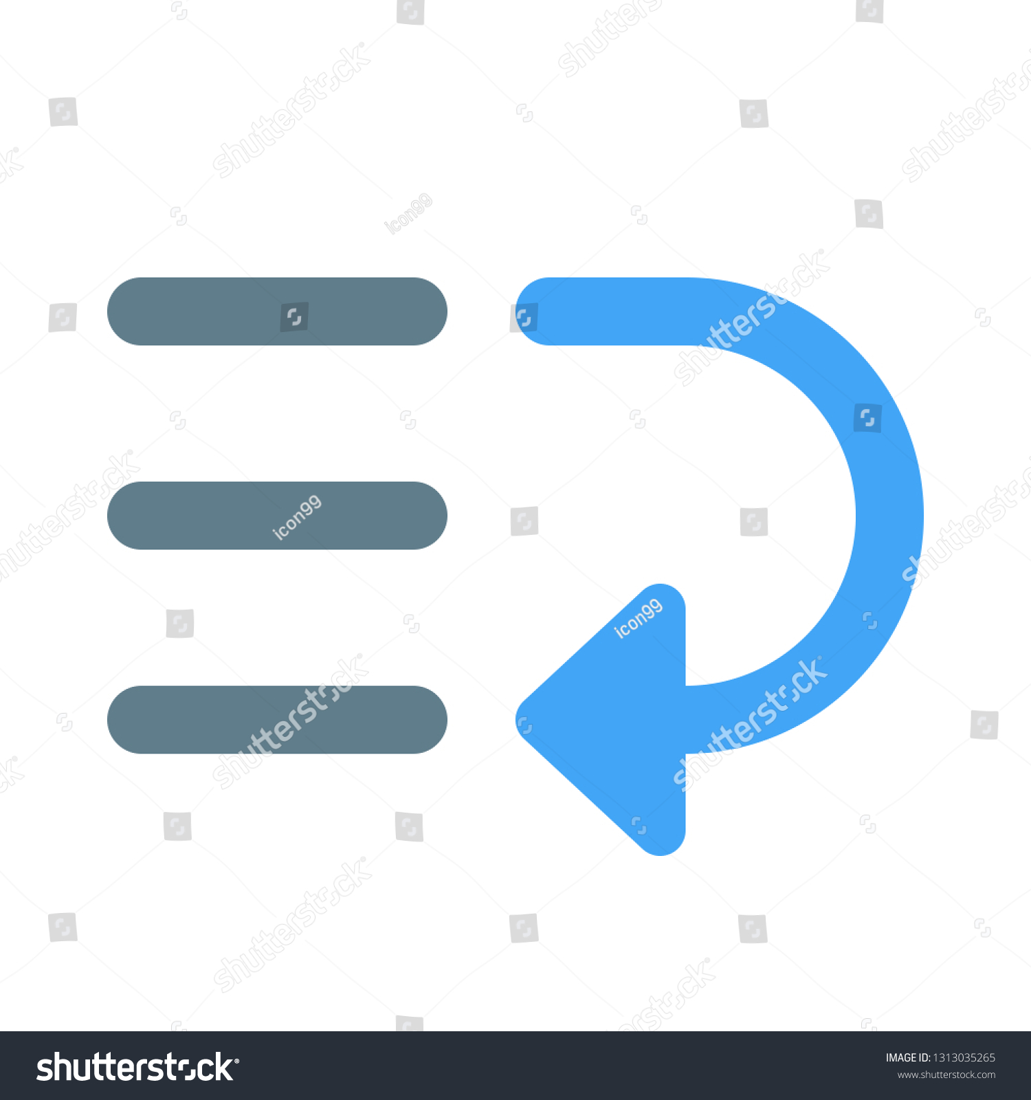Descend Sorting Arrow List Arrangement Prioritize Stock Vector (Royalty ...