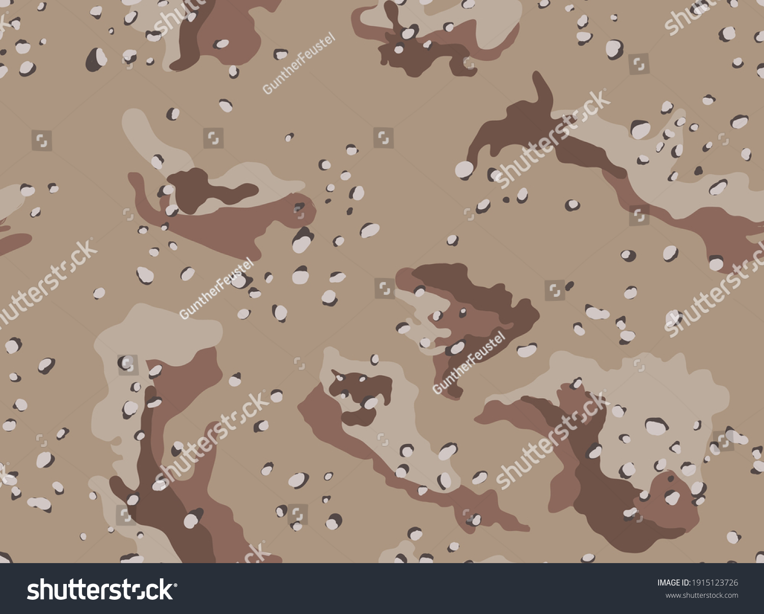 Desert Military Uniform Camouflage Pattern Stock Vector (Royalty Free ...
