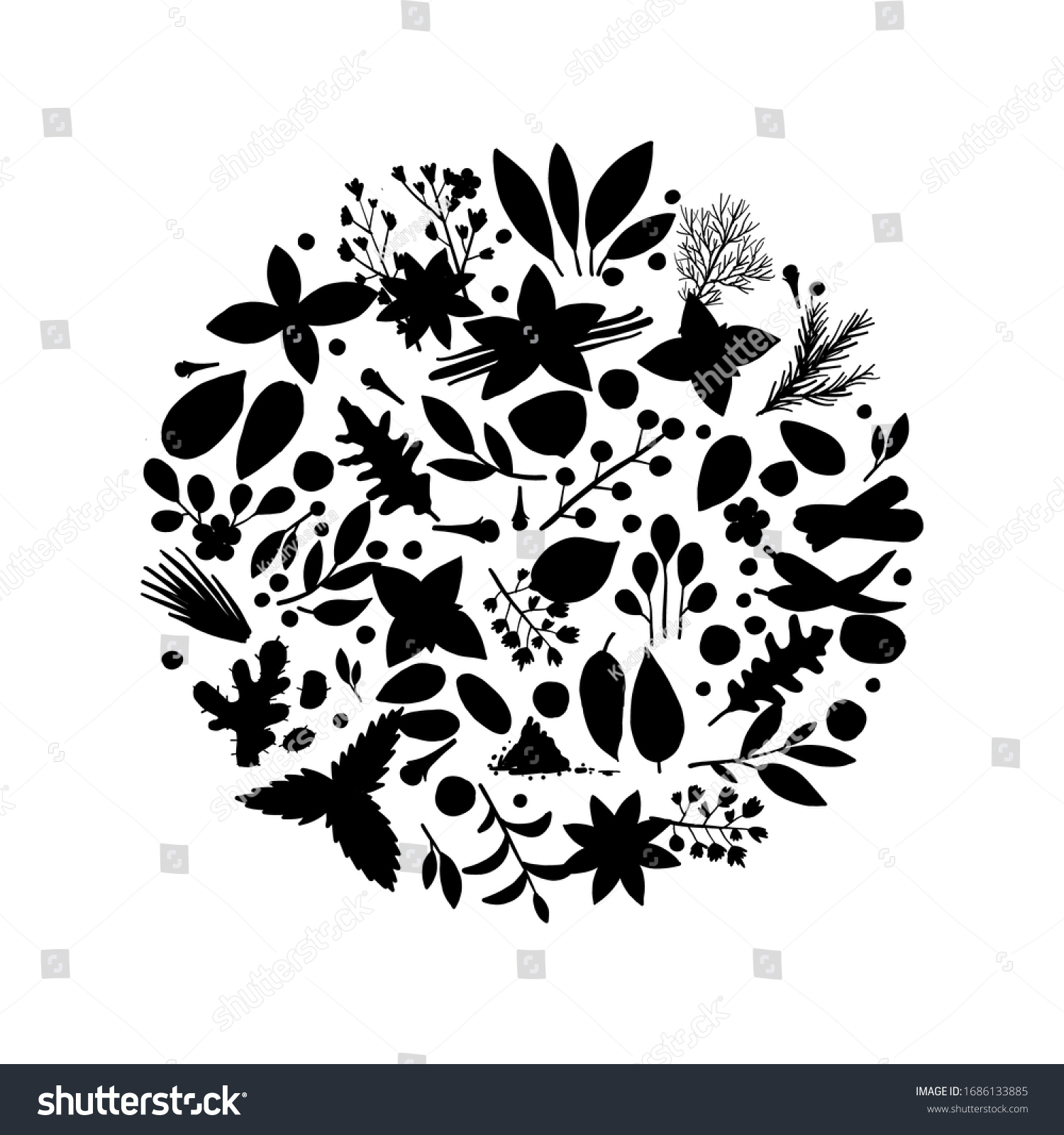 Design Background Spice Shop Vector Illustration Stock Vector (Royalty ...