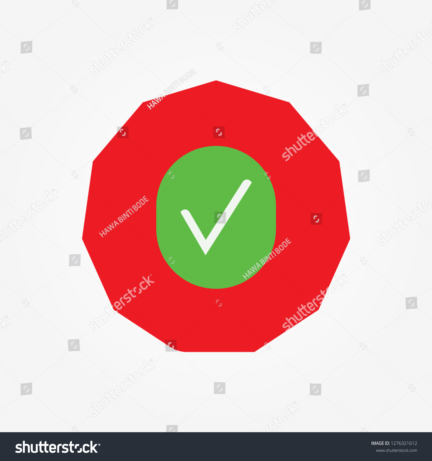 Design Button Icon Checklist Check Button Stock Vector (Royalty Free ...