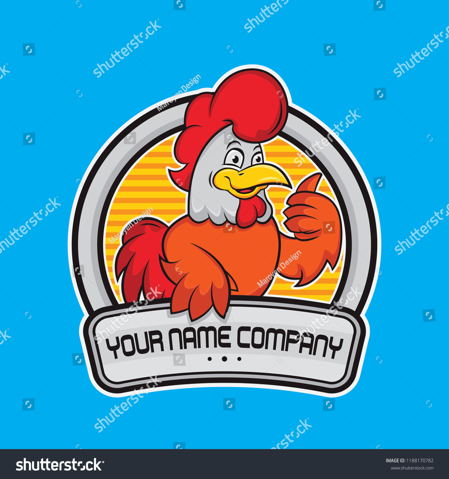 Design Chicken Logo Delicious Vector Eps Stock Vector (Royalty Free ...