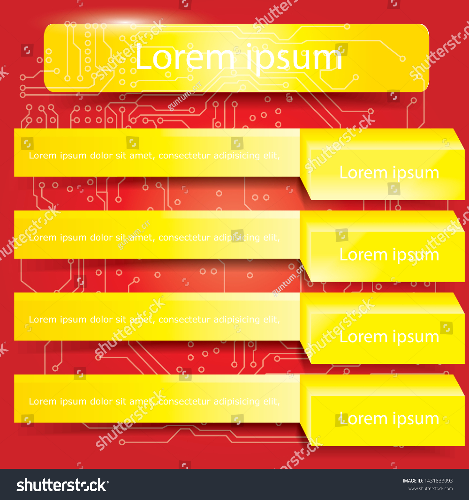 Design Element Banners Background Infographics Vector Stock Vector ...