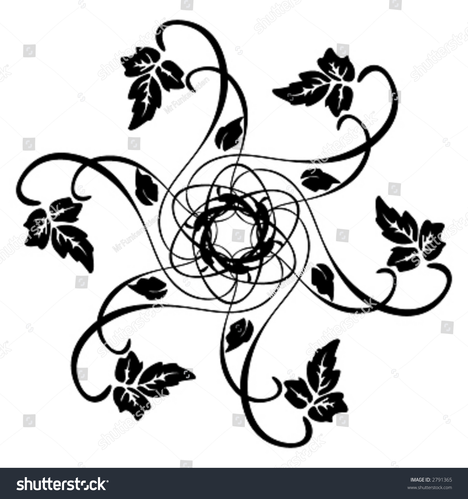 Design Element Flourish Leaves Stock Vector (Royalty Free) 2791365 ...