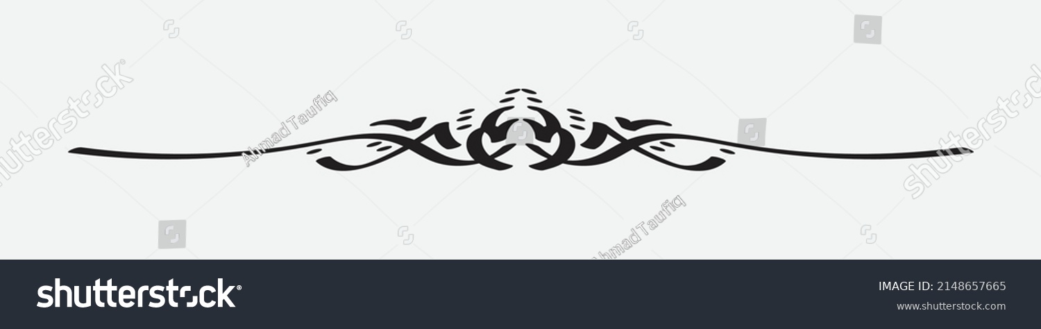 Design Element Vector Divider Page Divider Stock Vector (Royalty Free ...