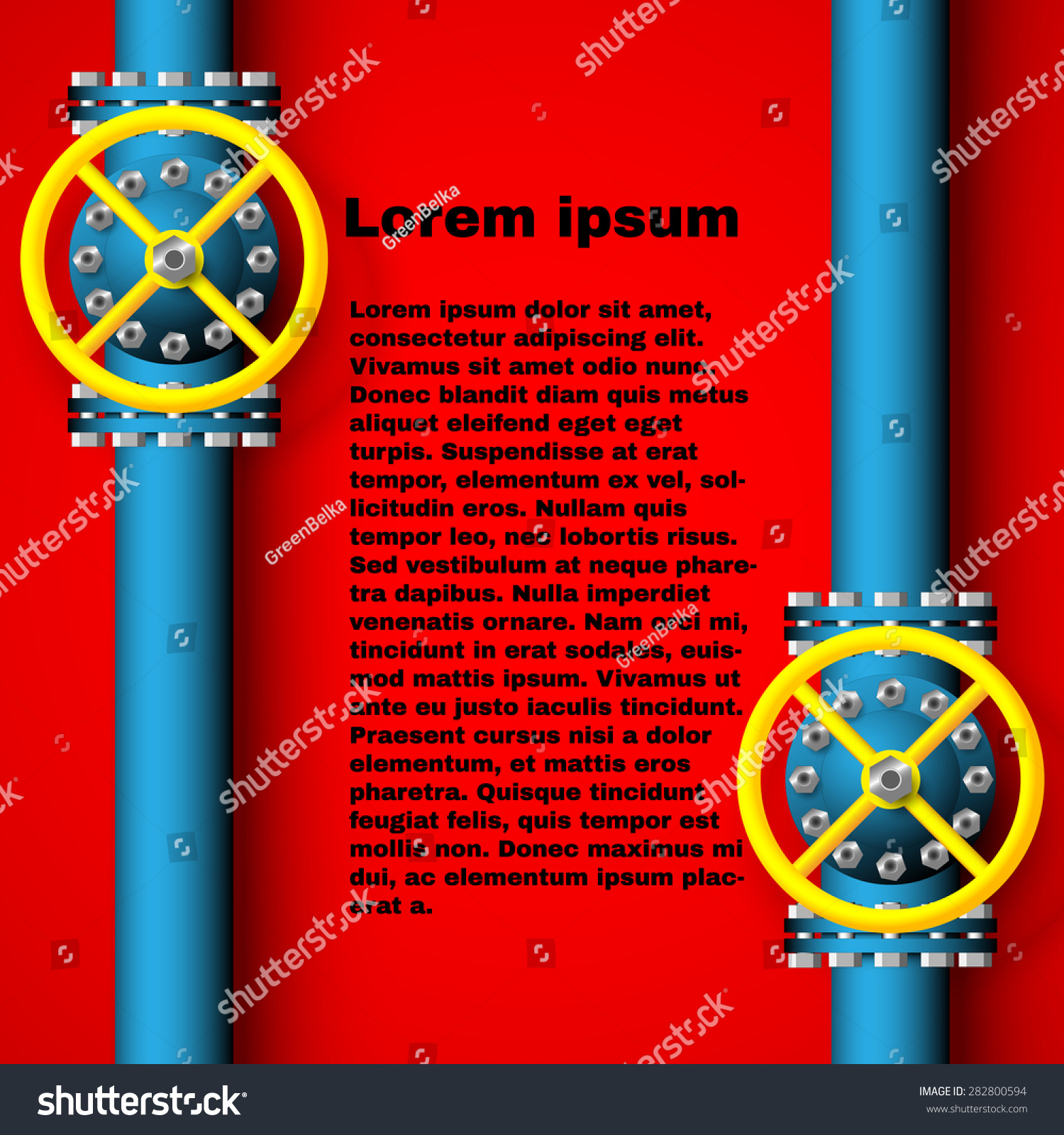 Design Element Vector Pipe Valve Stock Vector (Royalty Free) 282800594 ...