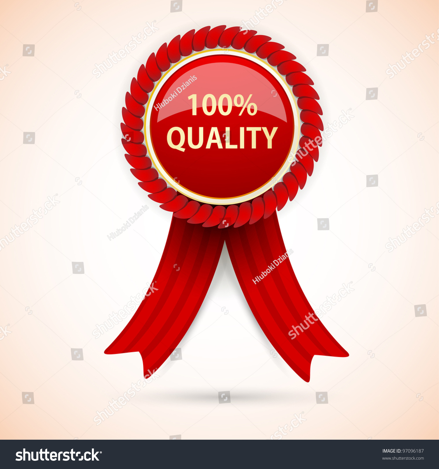 Design Element Red Lable Ribbon Stock Vector (Royalty Free) 97096187 ...