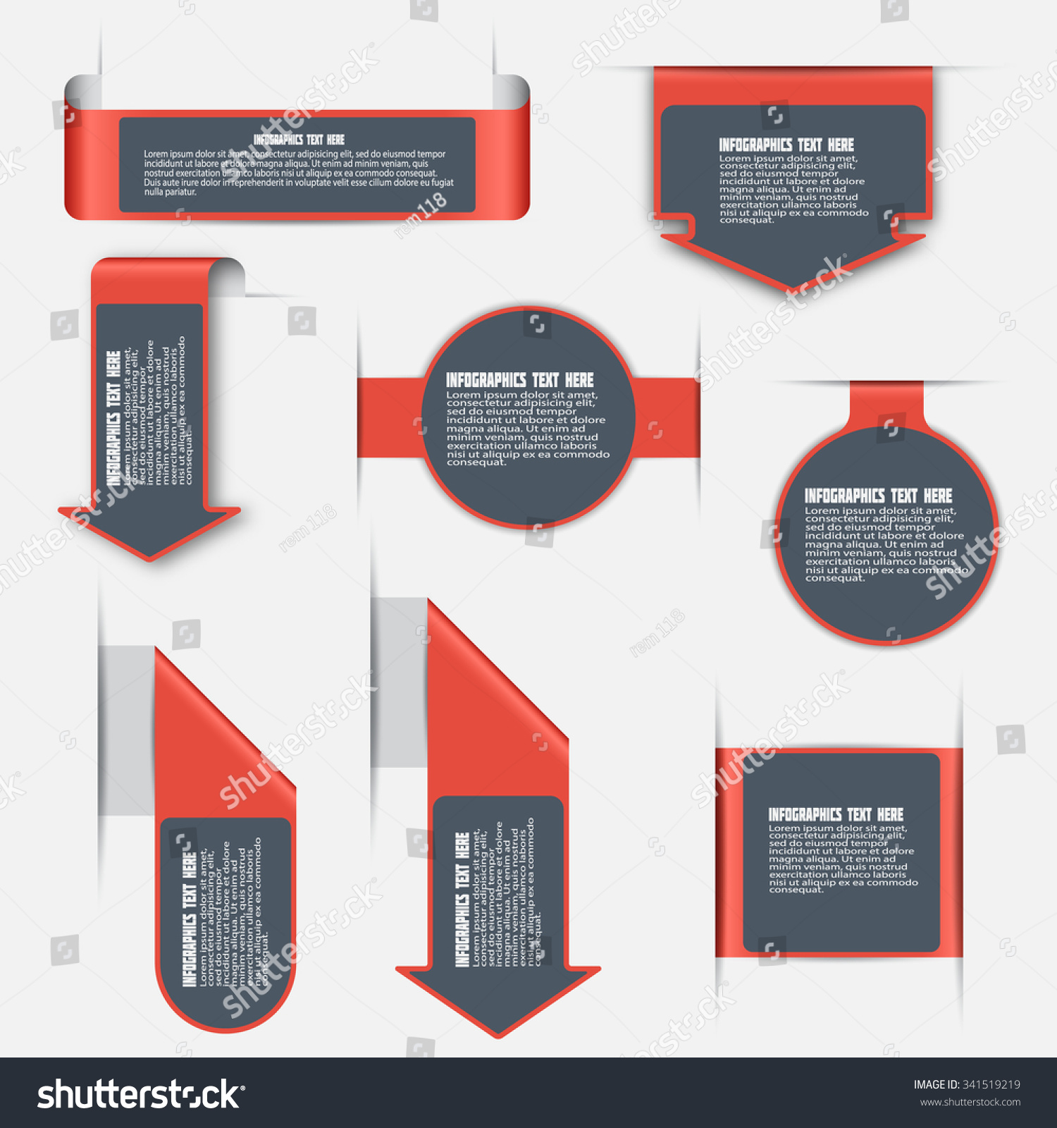 Design Elements Infographic Sticker Vector Illustration Stock Vector ...