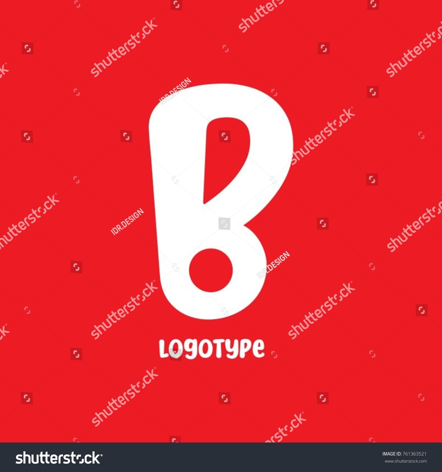 Design Logo Initial Letter B Bingo Stock Vector (Royalty Free ...
