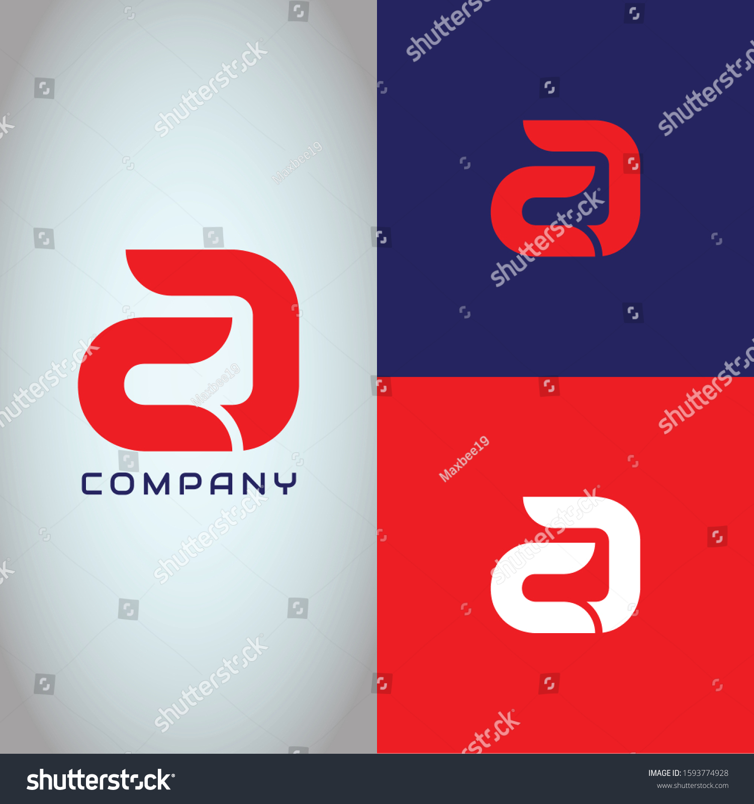 Design Logo Monogram Letter Ac Vector Stock Vector (Royalty Free ...
