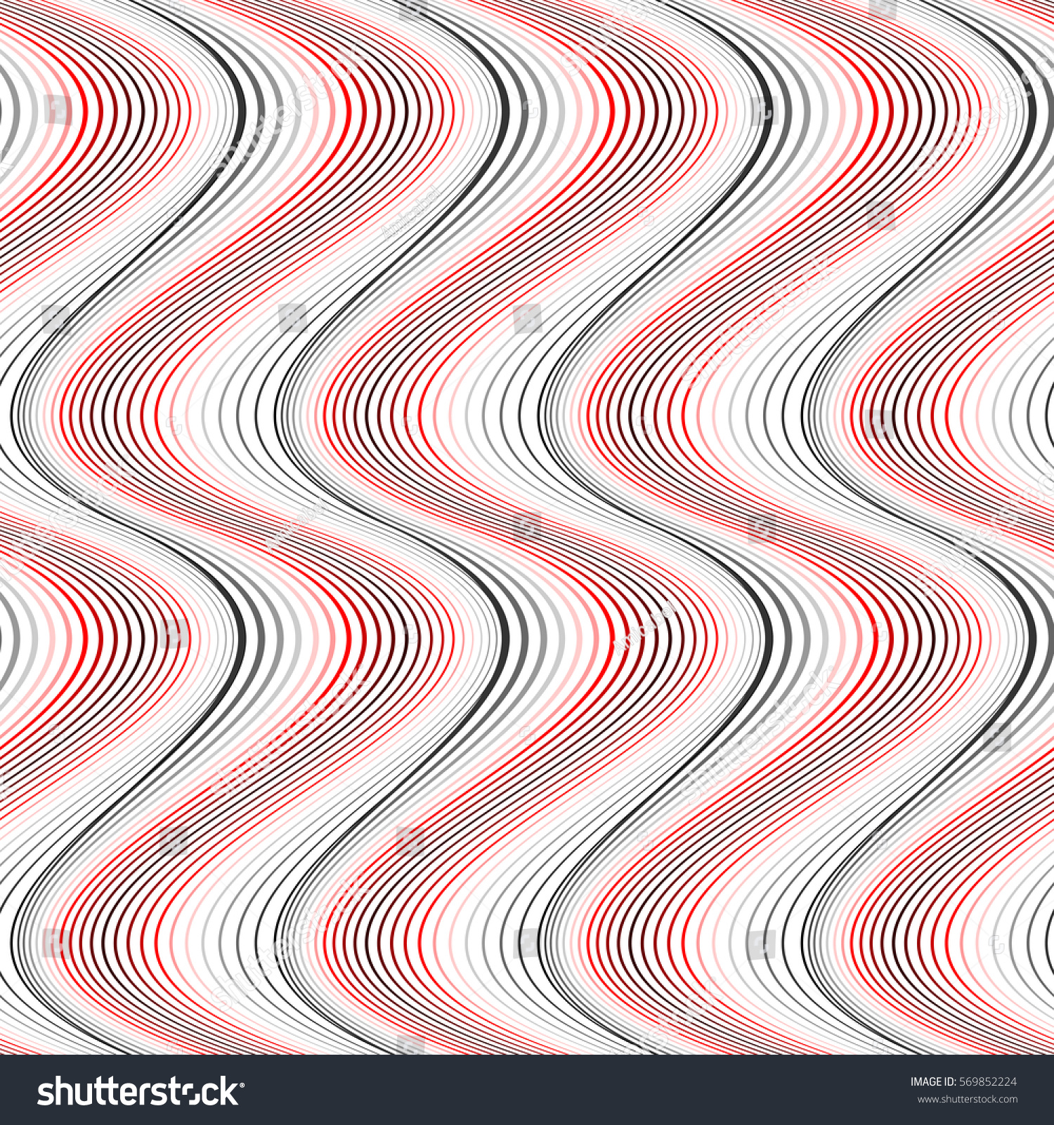 Design Seamless Colorful Waving Pattern Abstract Stock Vector (Royalty ...