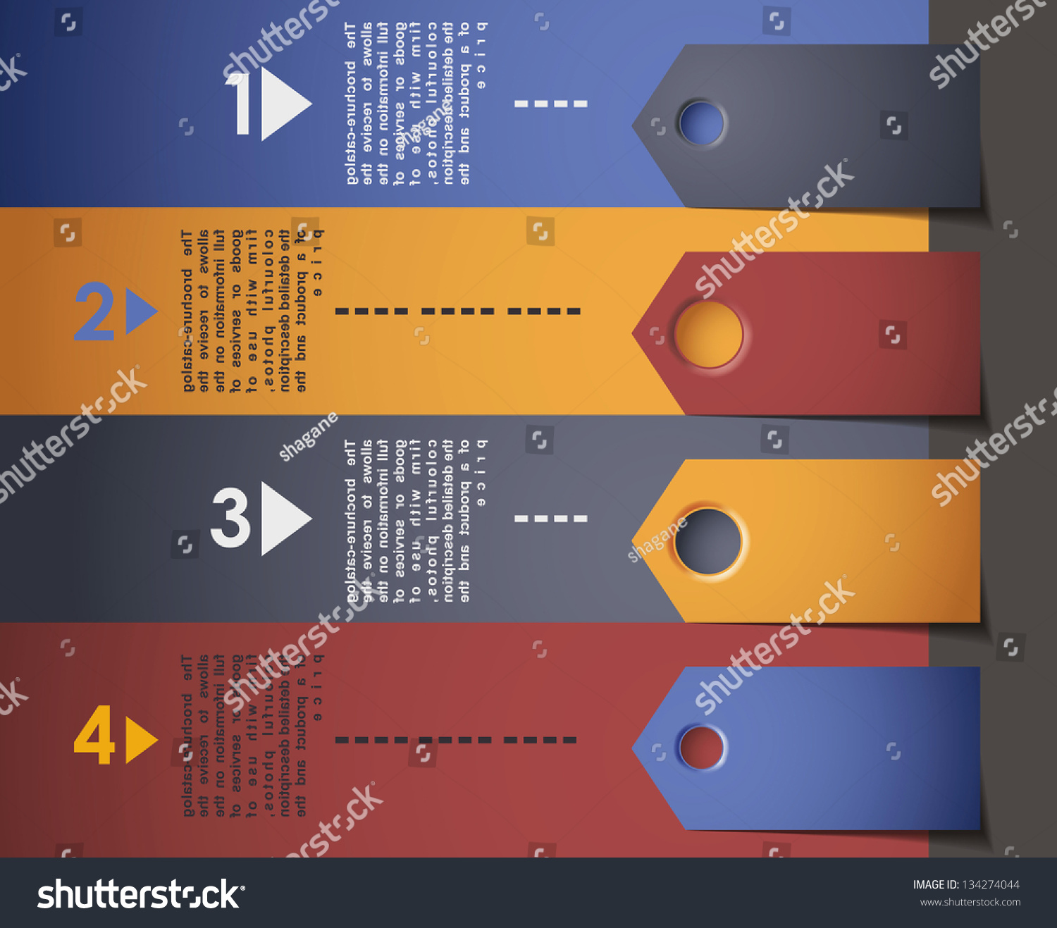 Design Template Cutout Lines Stock Vector (Royalty Free) 134274044