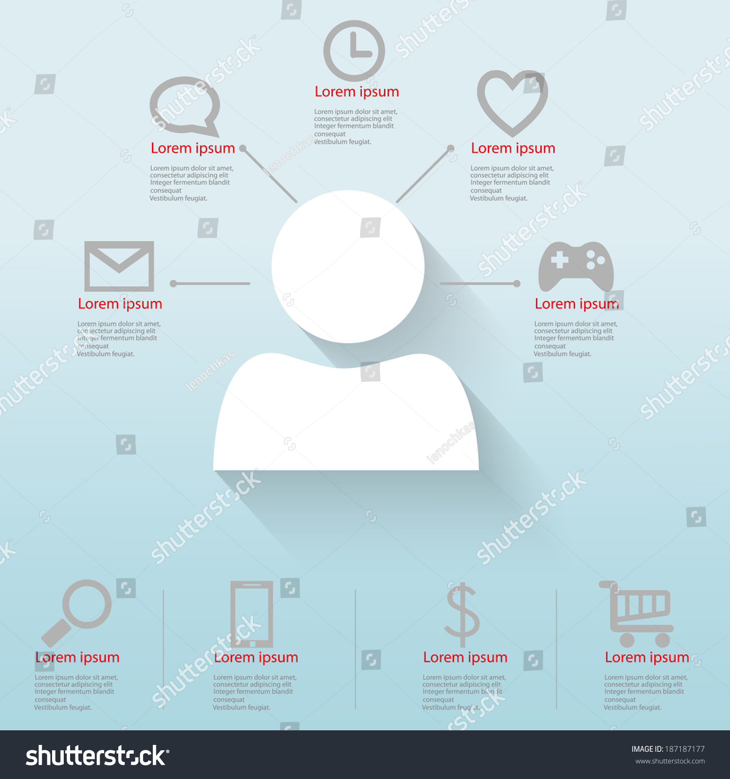 Design Template Workflow Layout Diagram Vector : image vectorielle de ...