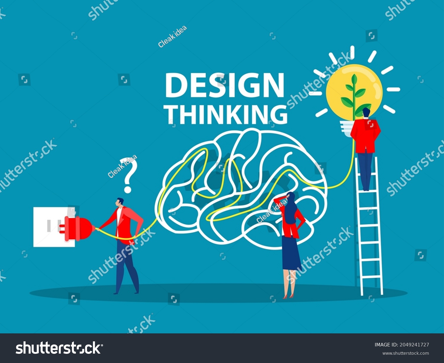 Design Thinking Concept Generating Implementing Business Stock Vector ... Design Thinking Concept Generating Implementing Business Stock Vector ...