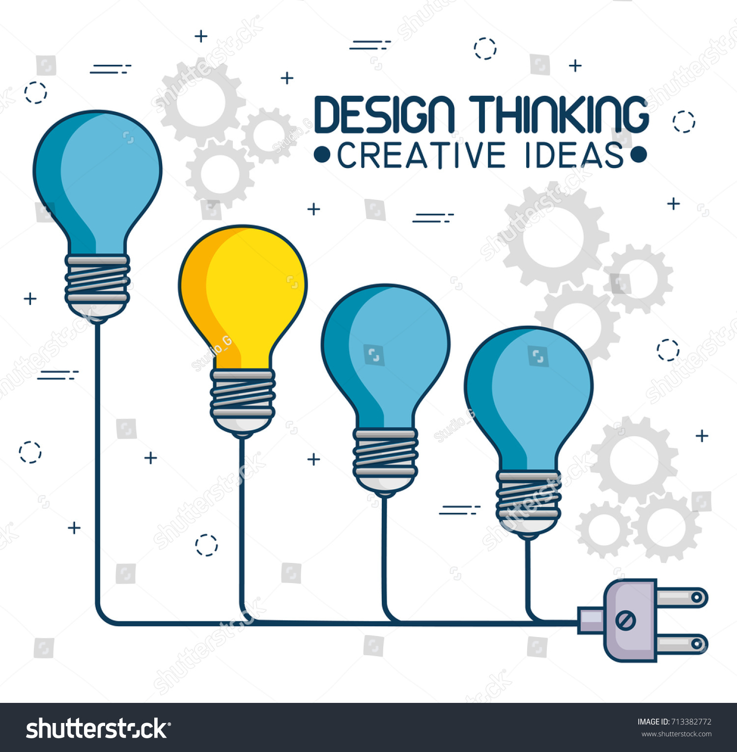 Design Thinking Creative Ideas Concept: เวกเตอร์สต็อก (ปลอดค่าลิขสิทธิ์ ...