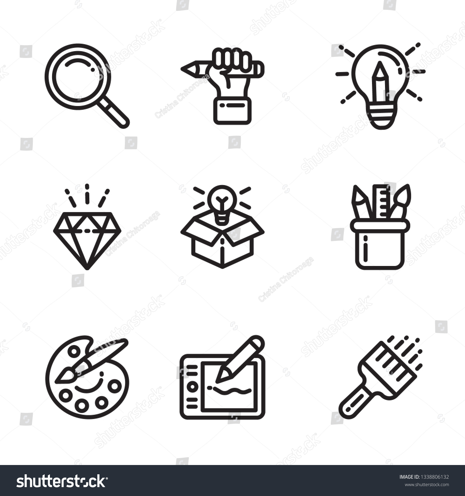 Design Thinking Icon Set: เวกเตอร์สต็อก (ปลอดค่าลิขสิทธิ์) 1338806132 ...