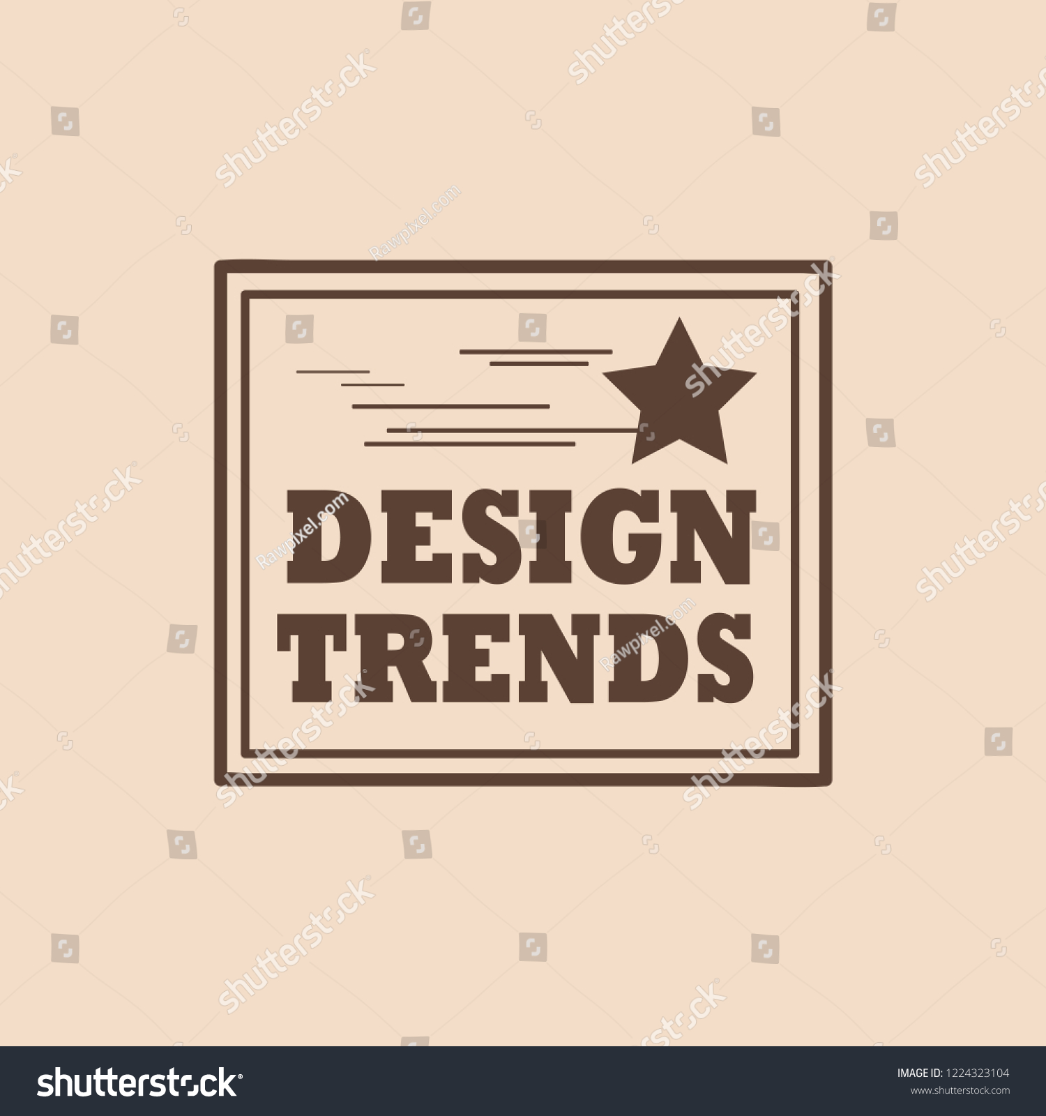 Design Trends Badge Logo Vector Stock Vector (Royalty Free) 1224323104 ...