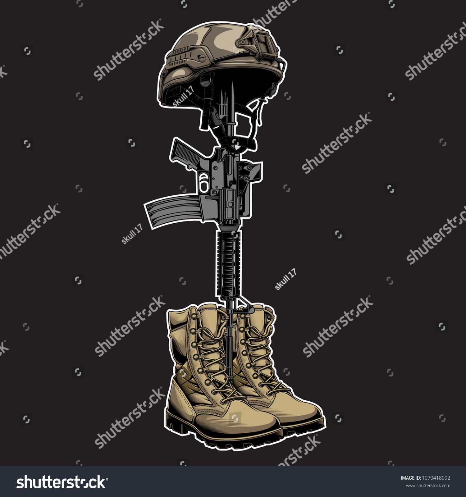 964 Fallen soldier Stock Vectors, Images & Vector Art | Shutterstock