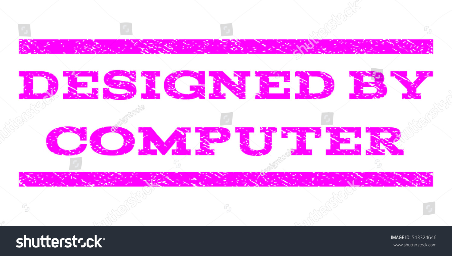 Designed By Computer Watermark Stamp Text Stock Vector (Royalty Free ...