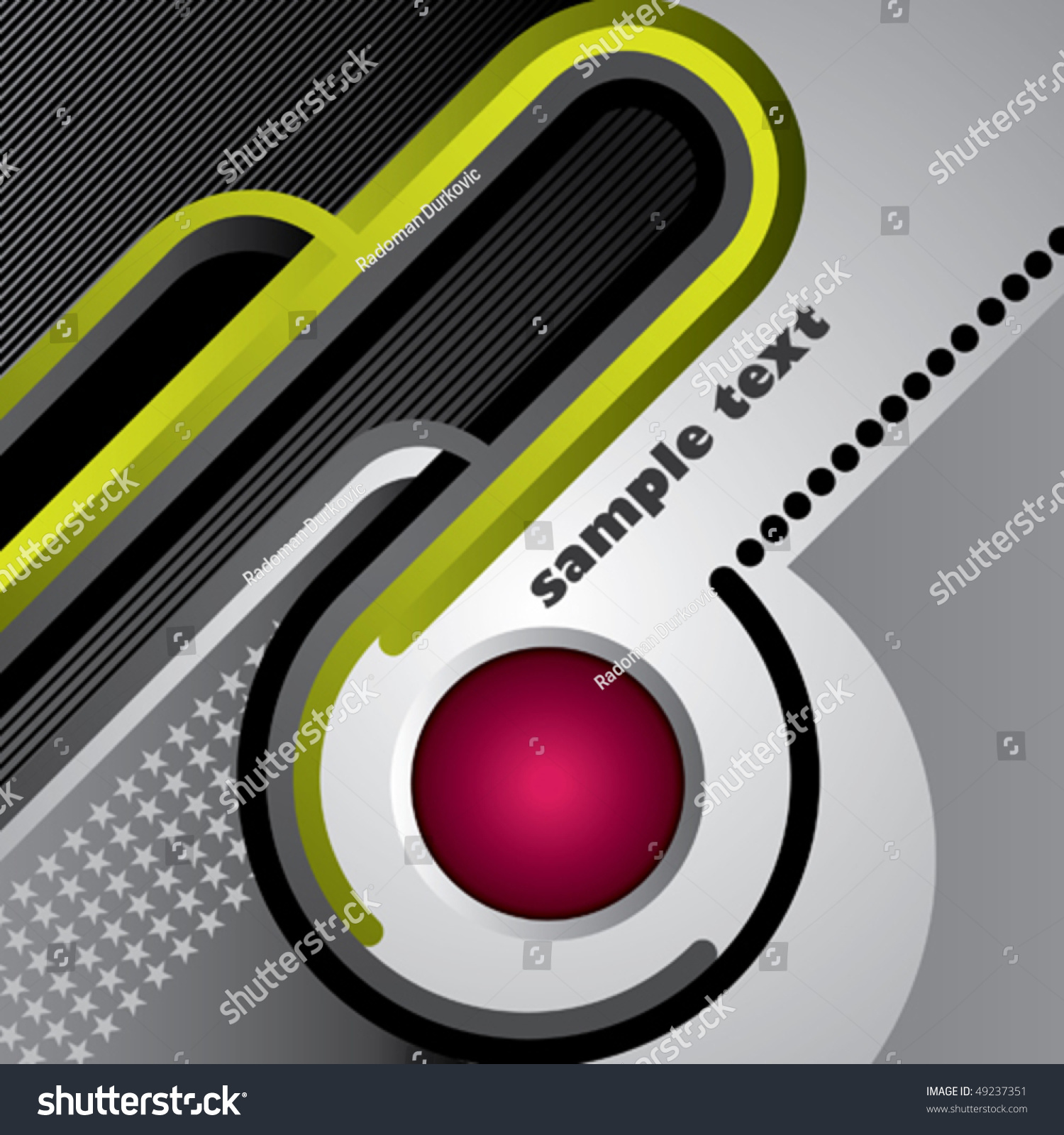 Designed Futuristic Banner Vector Illustration Stock Vector (Royalty ...
