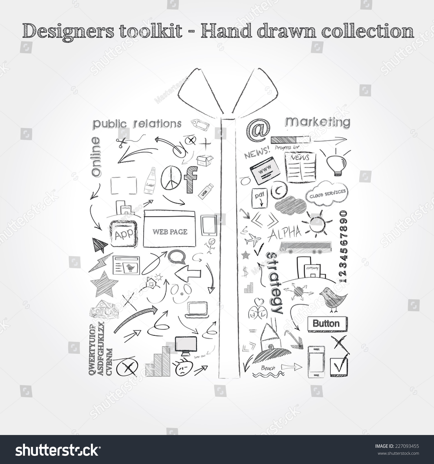 Designers Toolkit Hand Drawn Collection Stock Vector (Royalty Free ...