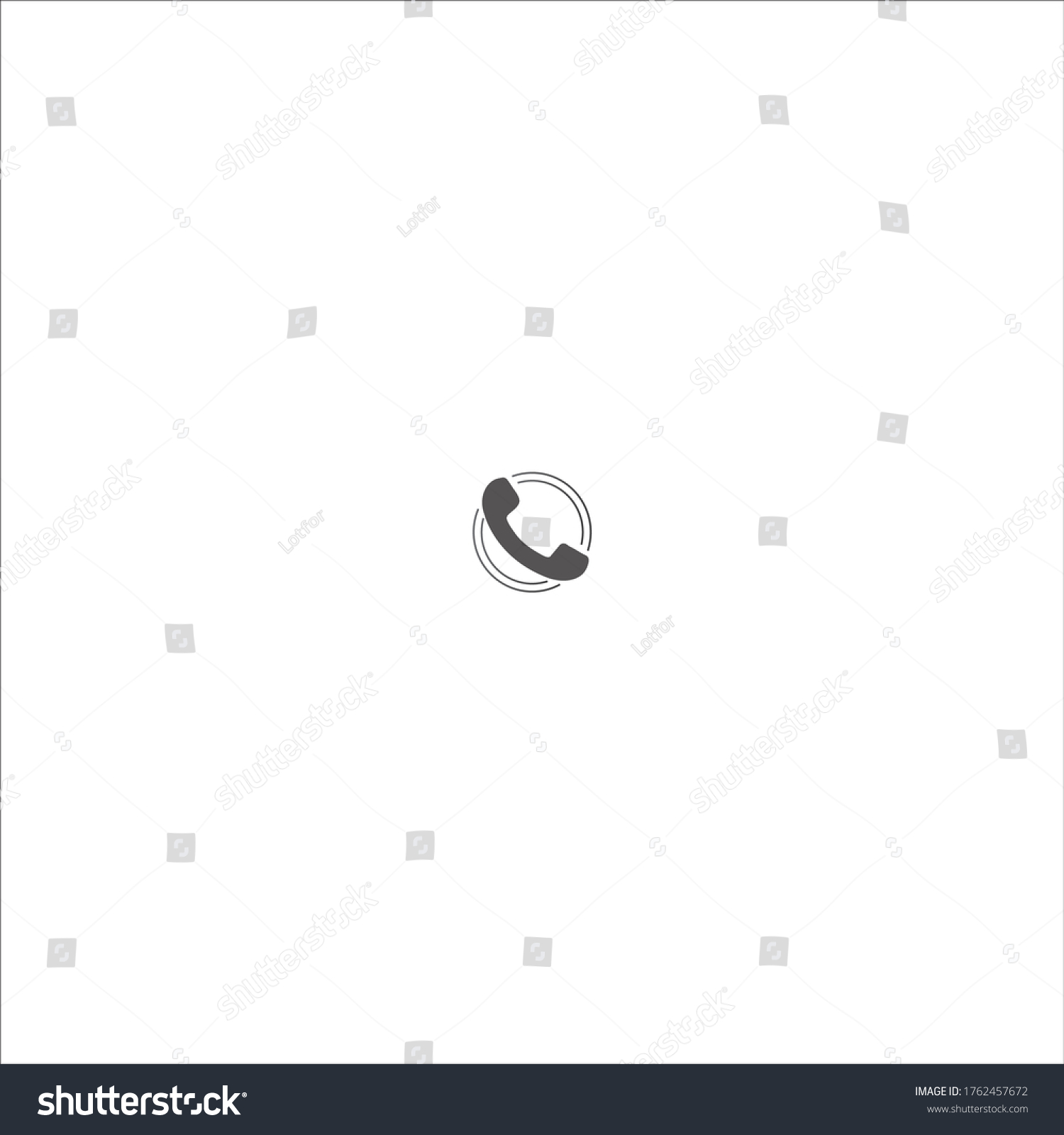 Deskphone Icon Call Contact Vector Stock Vector (Royalty Free ...