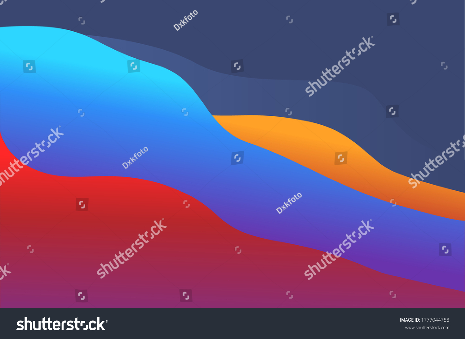 Desktop Background Featuring Colorful Abstract Waves Stock Vector ...
